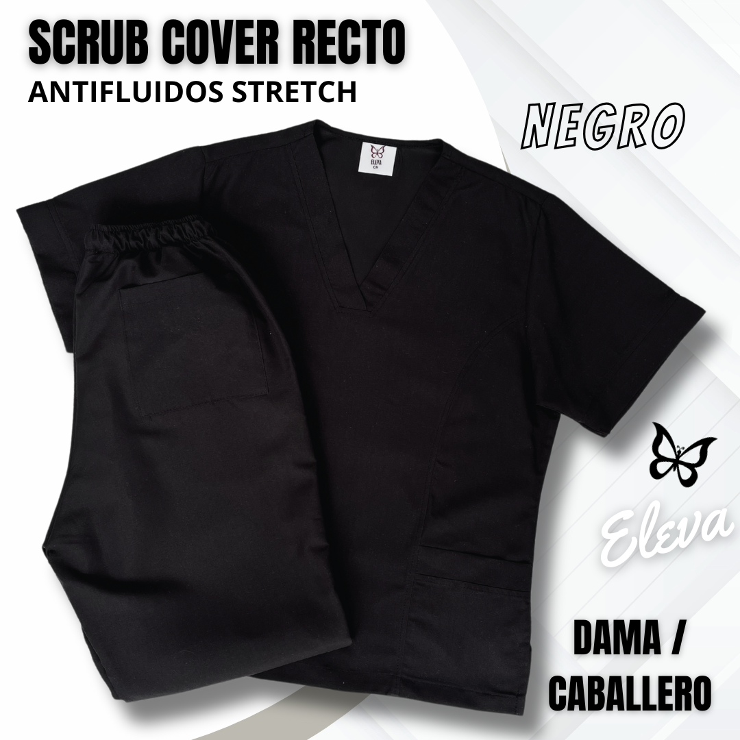 SCRUB COVER-RECTO NEGRO – ELEVA