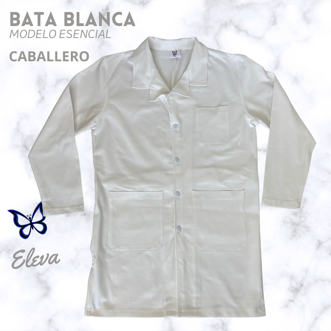 BATA BLANCA - MODELO ESENCIAL CABALLERO – ELEVA