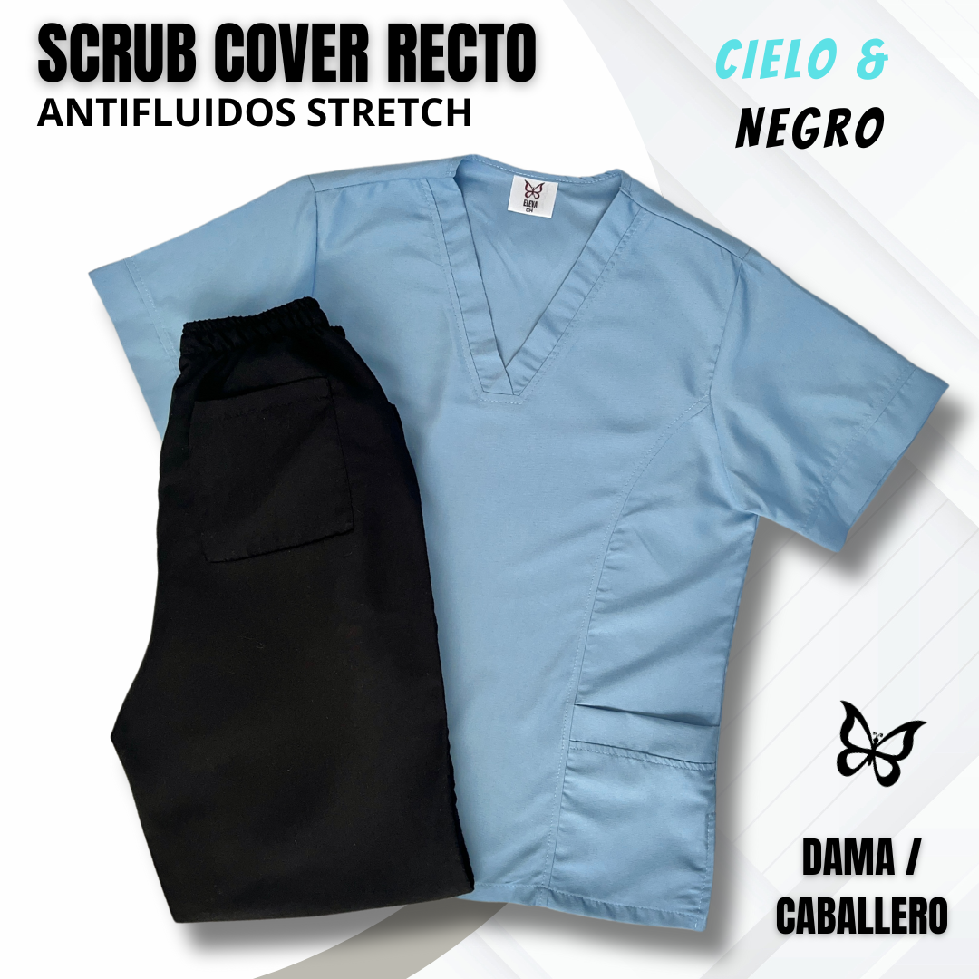 SCRUB COVER-RECTO CIELO & NEGRO – ELEVA